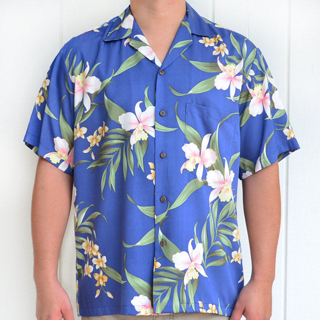 Hawaiian Men's Aloha Shirt Rayon [Parry Orchid] – Halehawaiian