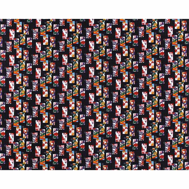 Hawaiian cotton fabric [Hanafuda motif] – Halehawaiian