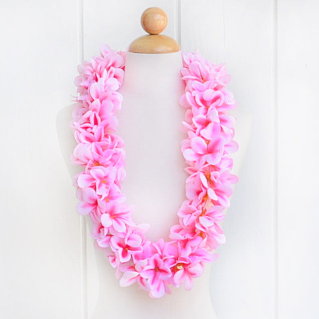 Hawaiian Hula Supplies Flower Lei [Aloha Plumeria/Double] – Halehawaiian