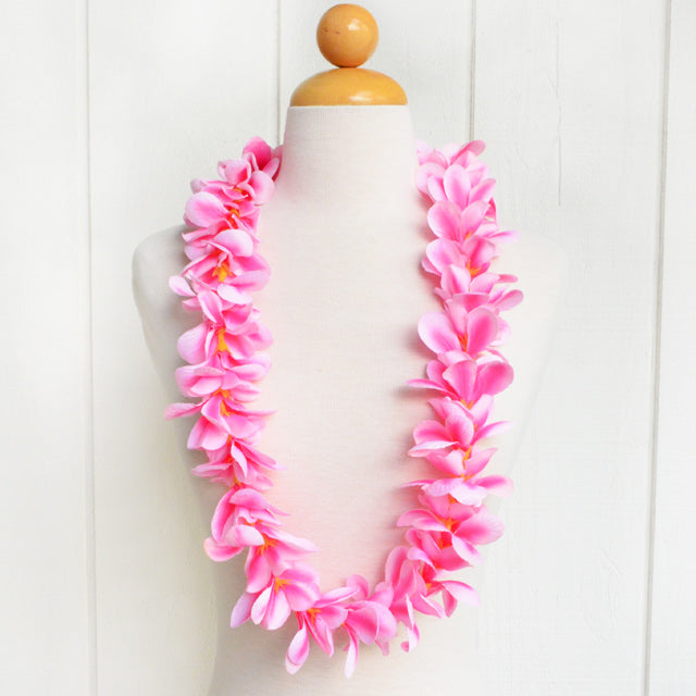 Hawaiian Hula Supplies Flower Lei [Aloha Plumeria] – Halehawaiian