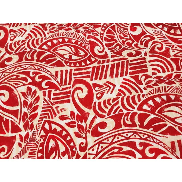 Hawaiian polycotton fabric [leaf tapa] – Halehawaiian