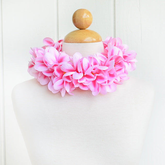 Hawaiian Hula Supplies Flower Headband [Aloha Plumeria/Double ...