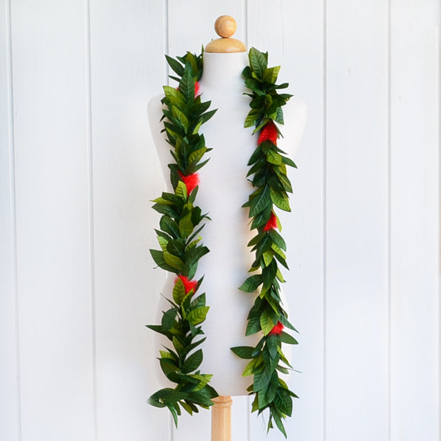 Hawaiian Hula Equipment Open Maile Lei (Long) [Hawaii Maile w/ Ohiale ...