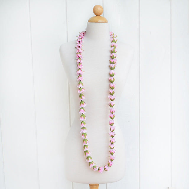 Hawaiian Hula Supplies Flower Lei (Long) [Small Rosebud/Long ...