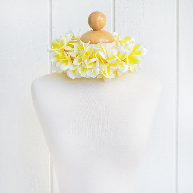 Hawaiian Hula Supplies Flower Headband [Aloha Plumeria/Double ...